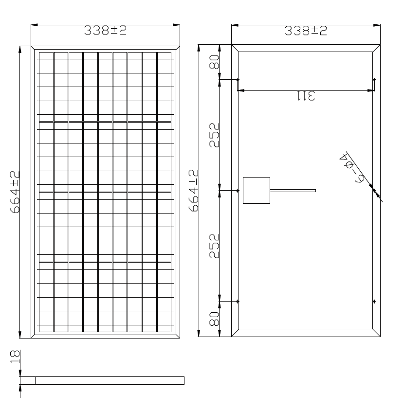 35 Watt Poly/Mono Solar Panel - Customized Size and Specs Option – AINOGY